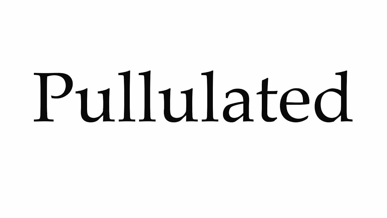How to Pronounce Pullulated - YouTube