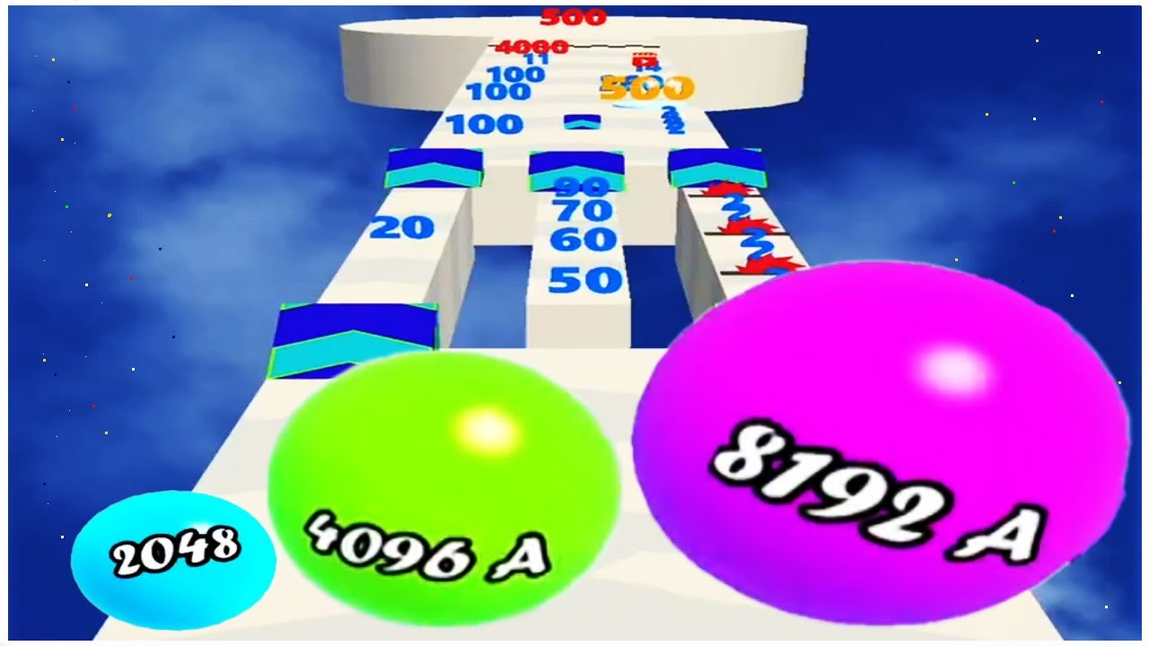 Number Rush Merge and Run Vs Number Merge Ball Number Games - YouTube