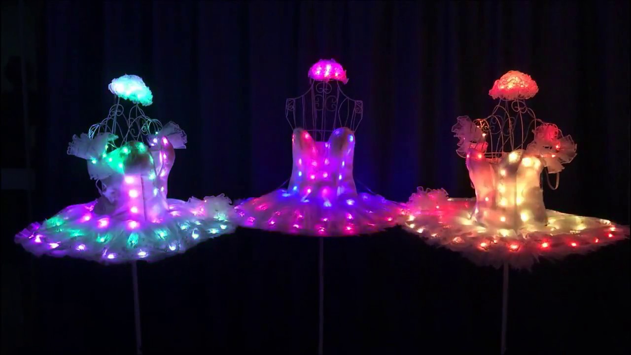 Black Swan Lake Ballet Ballerinas with LED Light Tutu Skirt Dress ...