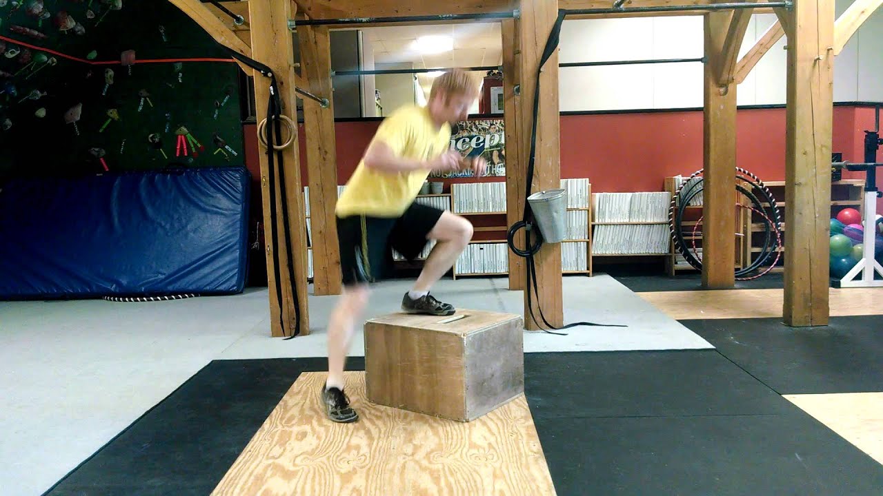 Lateral plyo skier hops - YouTube