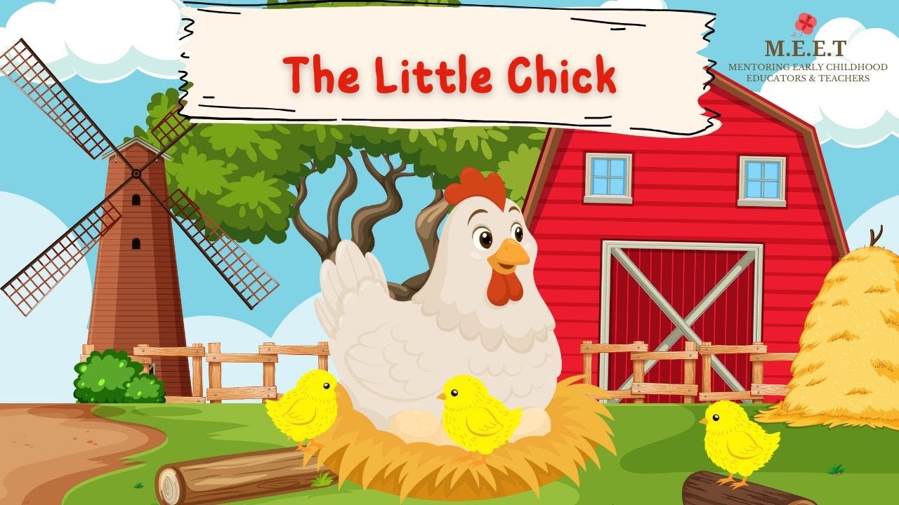 🐥🎶 THE LITTLE CHICK | Farm Animal Rhyme for Preschoolers | Chrysaellect ...