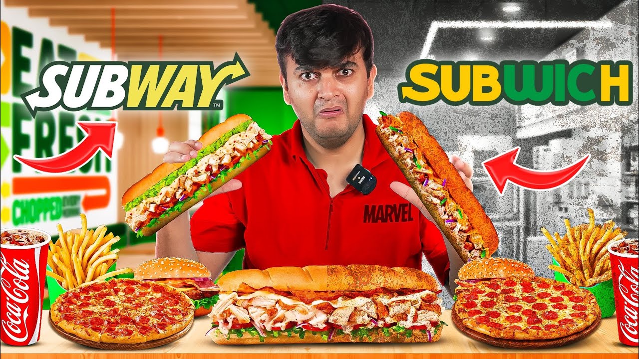 Trying Subway vs Subwich Full Menu - YouTube