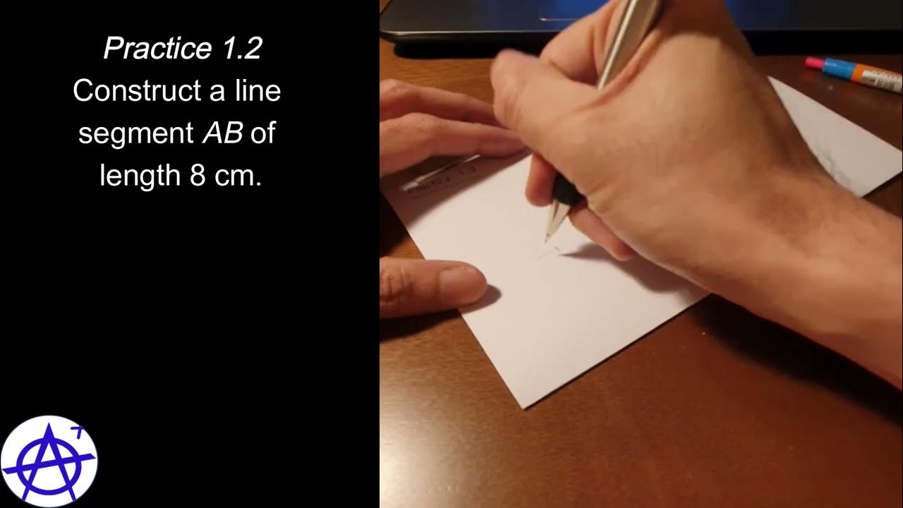 1.2 How to construct a line segment with a given length (Construction ...