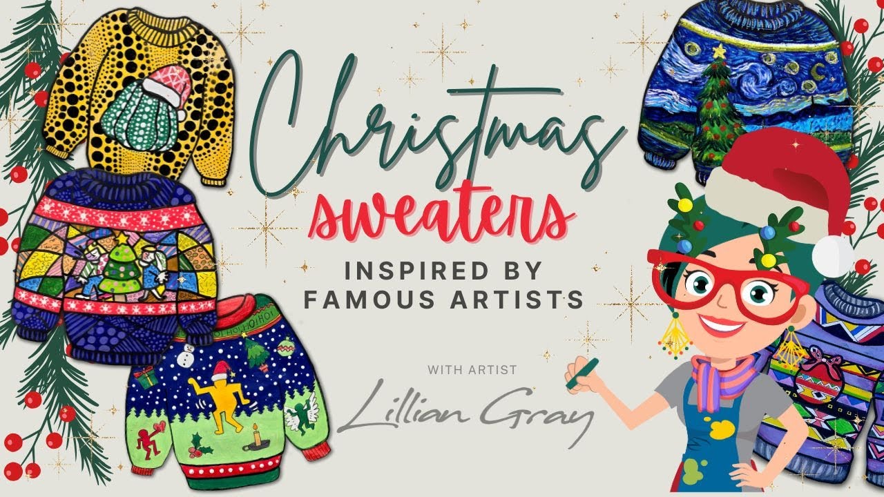 Create your own Christmas Sweaters inspired by Famous Artists - YouTube