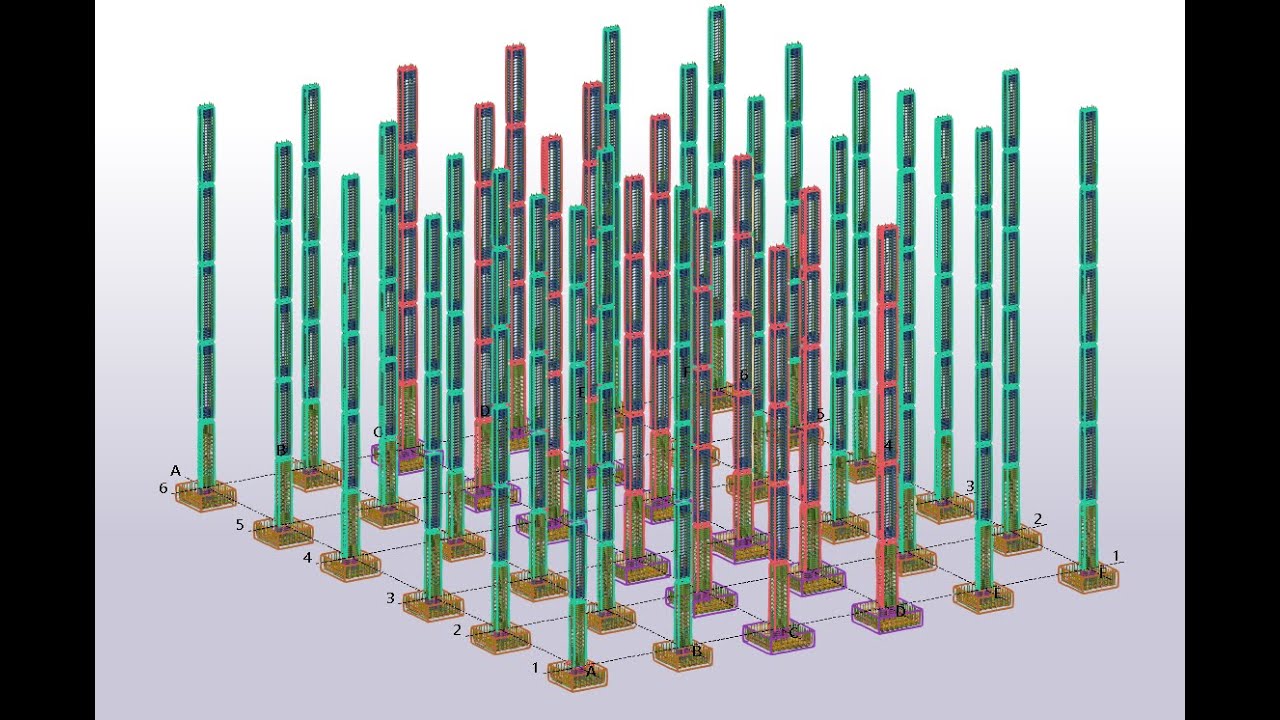 9 Create Column Reinforcement in Tekla Structure - YouTube