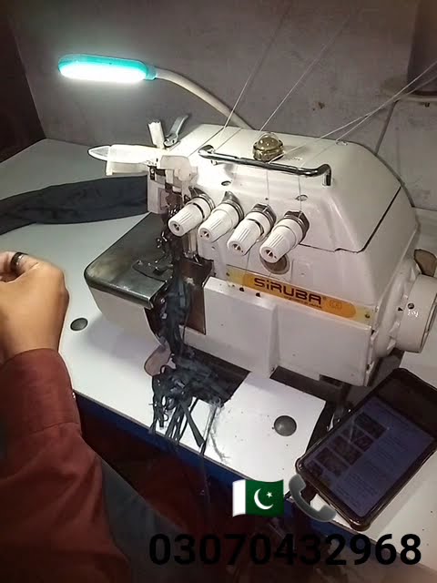 siruba sewing machine 4 thread overlock model 474f - YouTube
