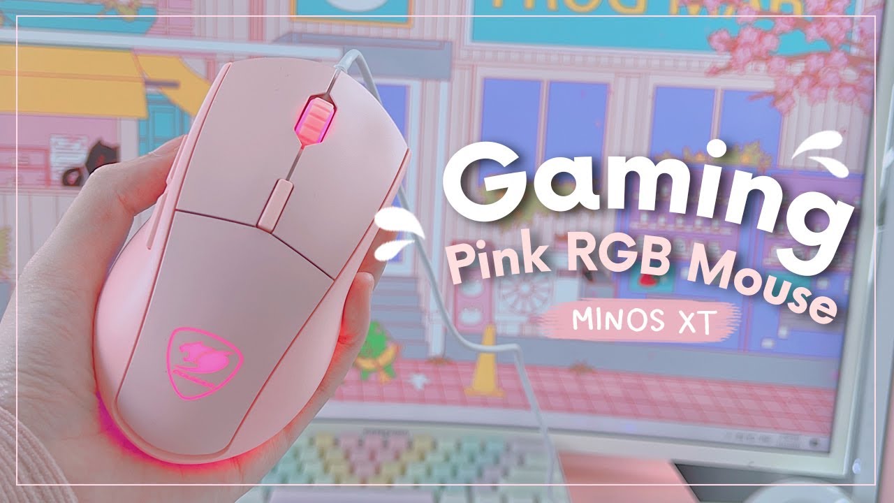 Unboxing - Cougar MINOS XT pink RGB gaming mouse เมาส์เกมมิ่งราคาไม่ถึง ...