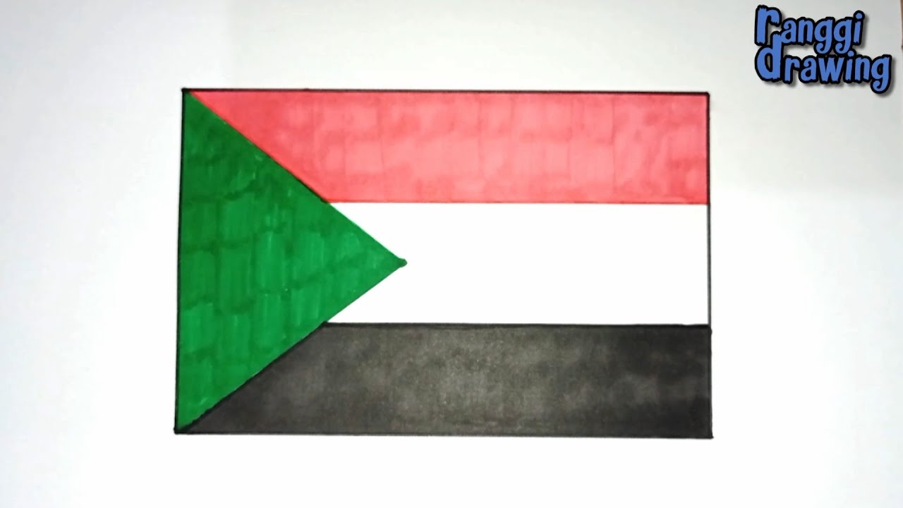 How to Draw The Flag of Sudan - YouTube