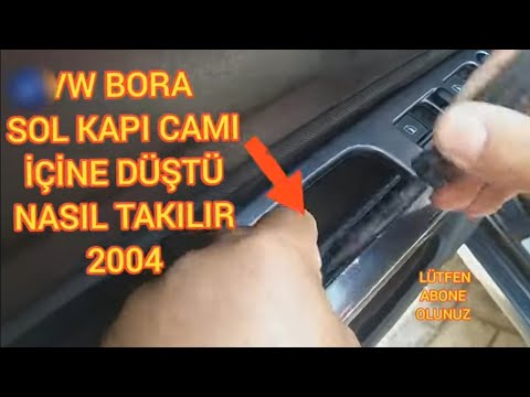 Volswagen Bora kapı içi döşemesi nasıl sökülür/oto kapı içi nasıl sökülür/ vw Bora Sol kapı camı .