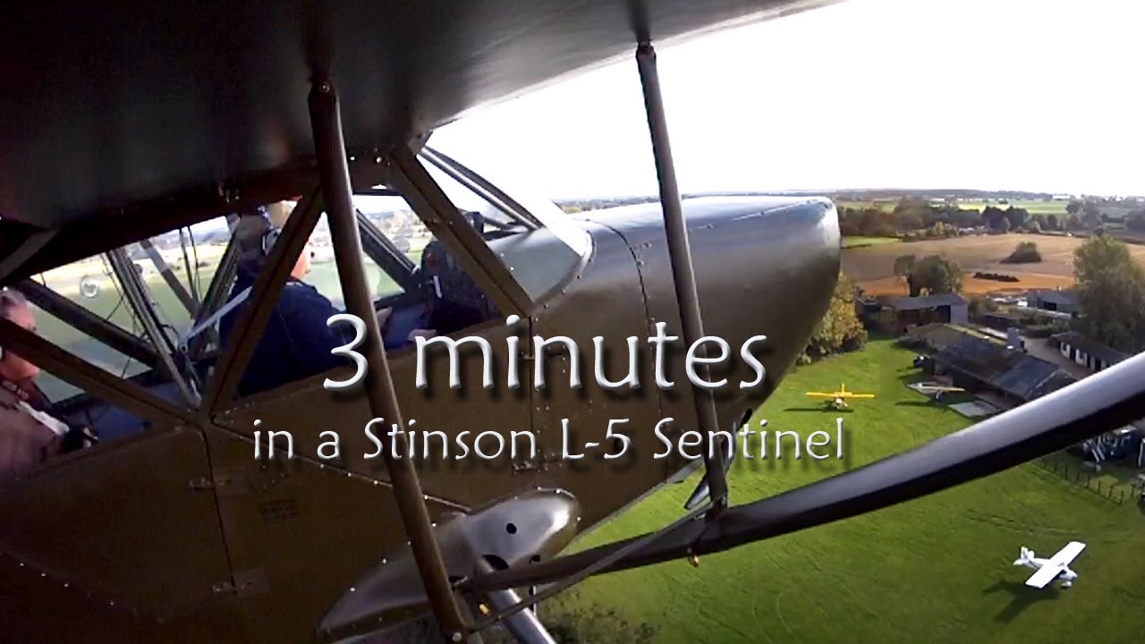 Stinson L5 Sentinel N6438C - YouTube