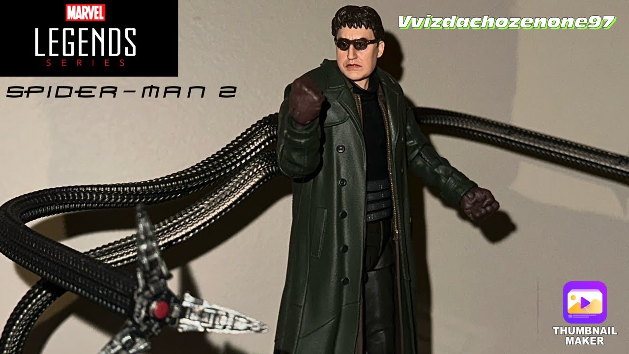Menacing villain! Marvel legends Spider-Man 2 Doc Ock figure review ...