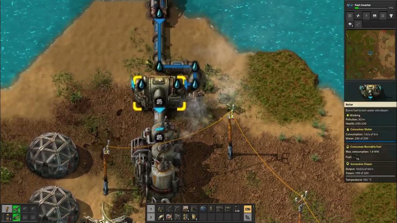 (Factorio part 3) Making a auto iron set up!!! - YouTube