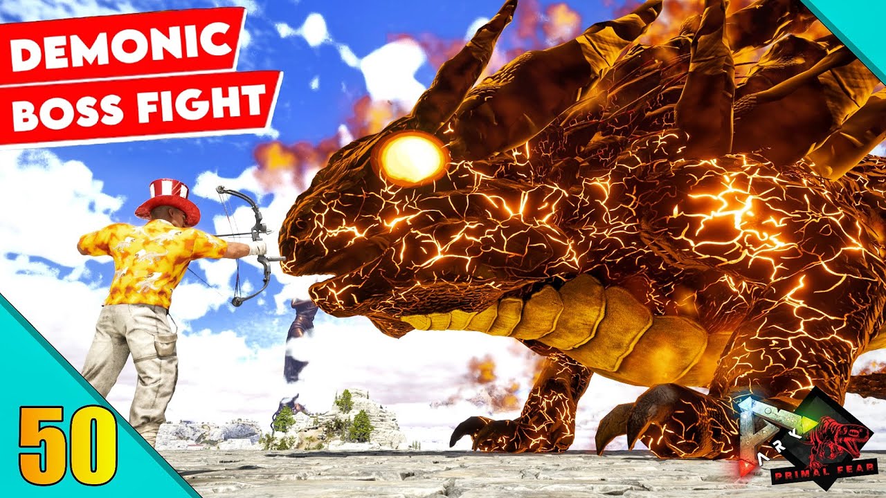 Boss Fight With Demonic Deadly Boss 🔥🔥 : ARK Primal Fear Plus : ARK ...