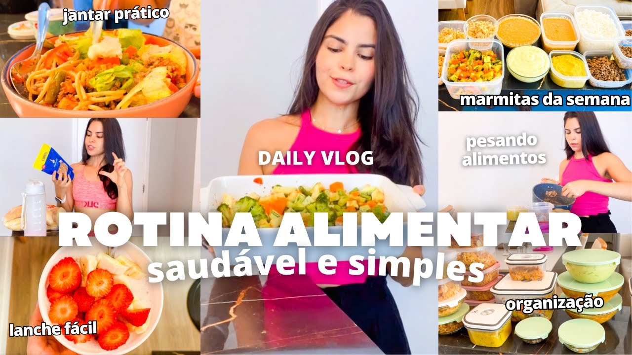 VLOG ROTINA ALIMENTAR: fazendo marmitas, cardápio nova dieta, 40 dias ...