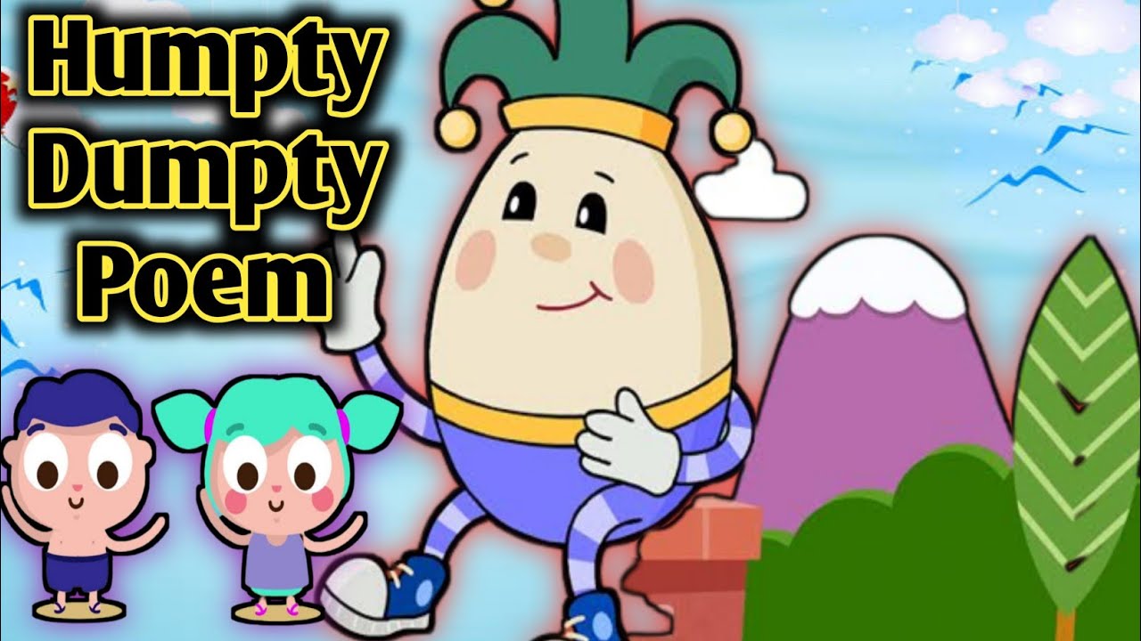 Humpty Dumpty | Prenursery Rhyme | Humpty Dumpty Sat On A Wall Poem ...