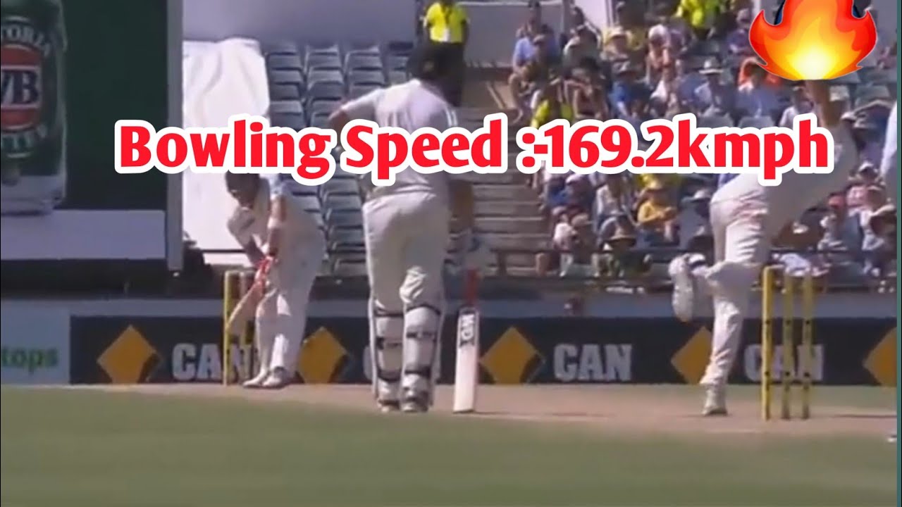 High-speed Bowling in cricket history | bat breaking speed . - YouTube
