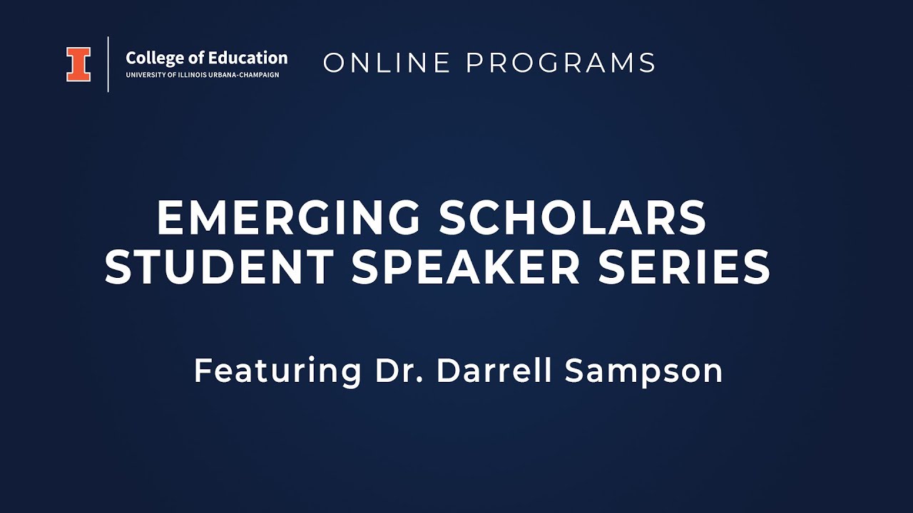 Online Programs - Emerging Scholars Student Speaker Series featuring Dr ...