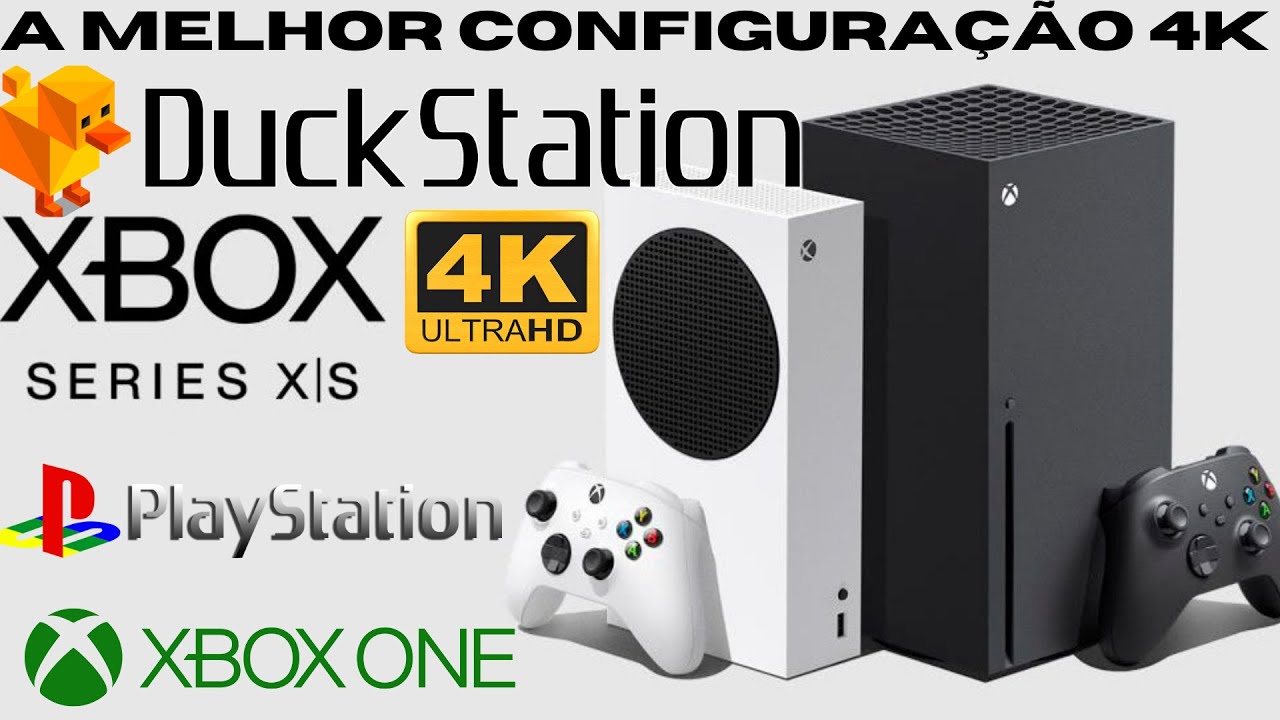 #RetroarchBrasil Xbox one Xbox Series SX DuckStation 4K Melhor Graficos ...