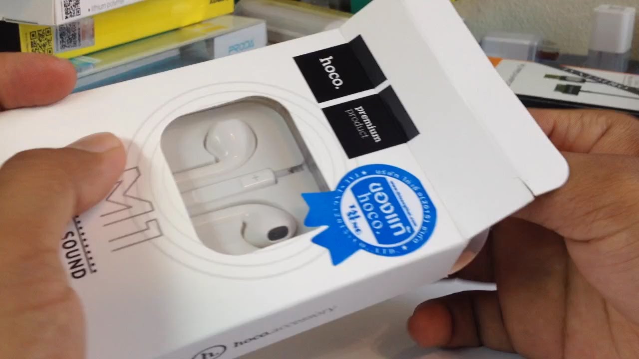 รีวิว I หูฟัง แท้ hoco original I ดูของจริง (HD) - YouTube