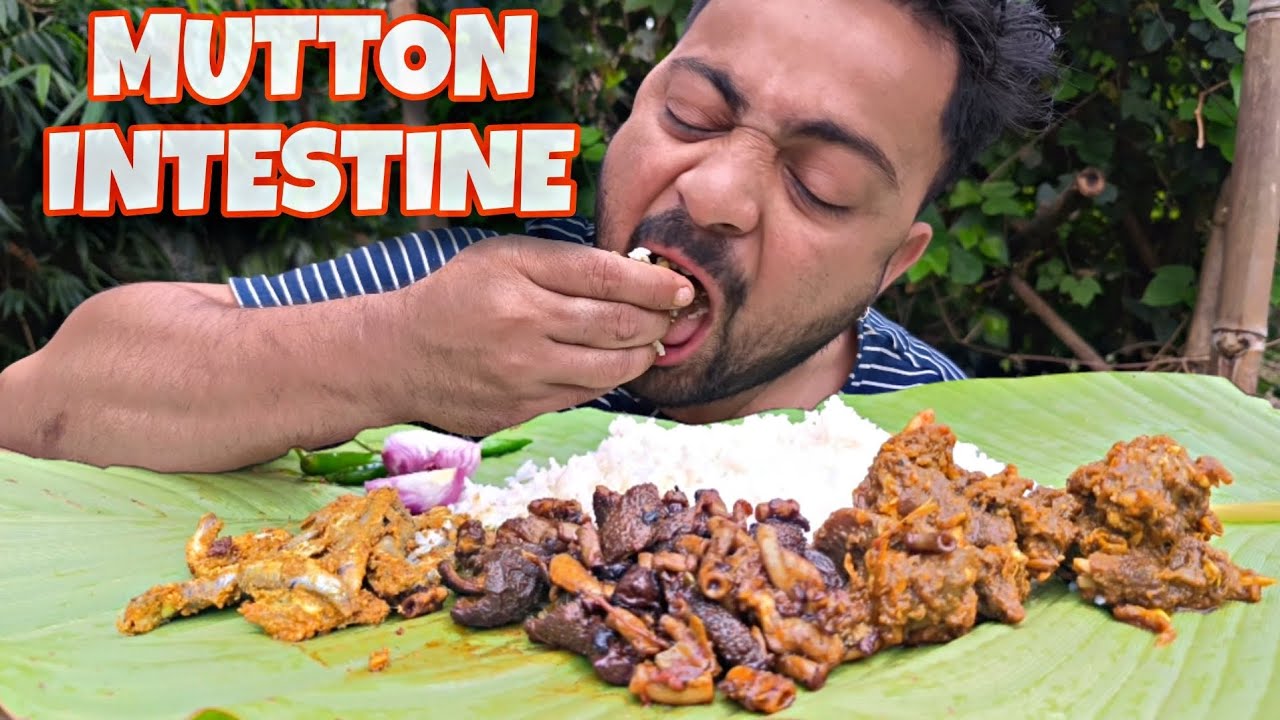 SPICY🔥 MUTTON INTESTINE AND SMALL FISH MUKBANG | TD EATS | MUKBANG ...