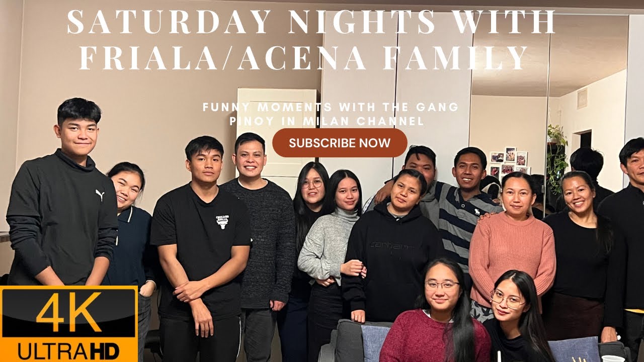 One Night Fun with Family Friala/Acena with the Gang || Pinoy in Milan ...