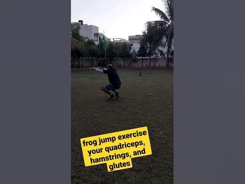 frog jump exercise your quadriceps, hamstrings, and glutes #shorts ...