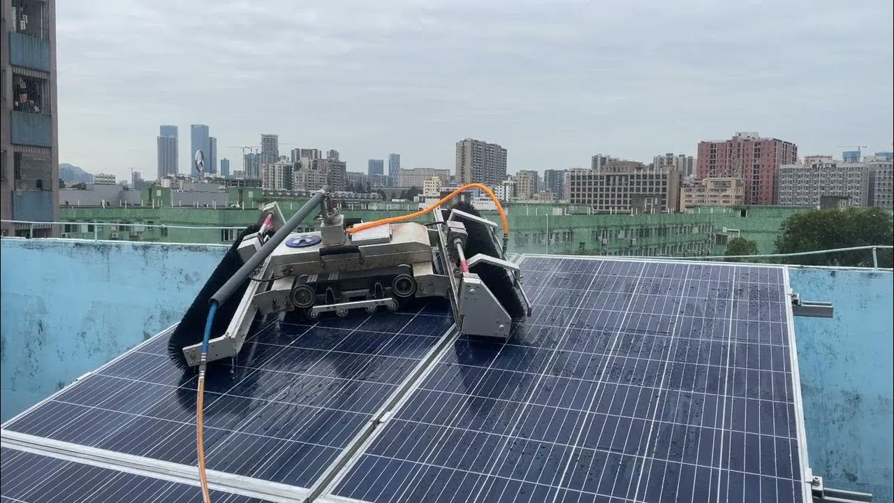 Solar panel clean Robot/PV panel clean AI robot/Photovoltaic panel clean Robot/Kwunphi/China ...