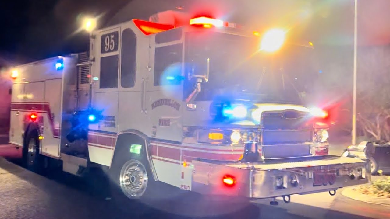 Henderson Fire Department Rescue 84, Battalion 9, Engine 95, & Engine ...