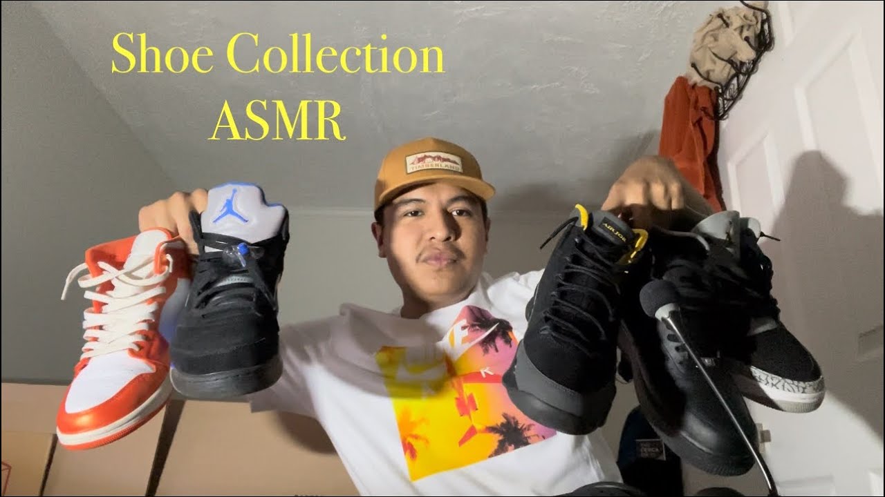 ASMR Shoe Collection 👟(Whispers, shoe sounds) - YouTube