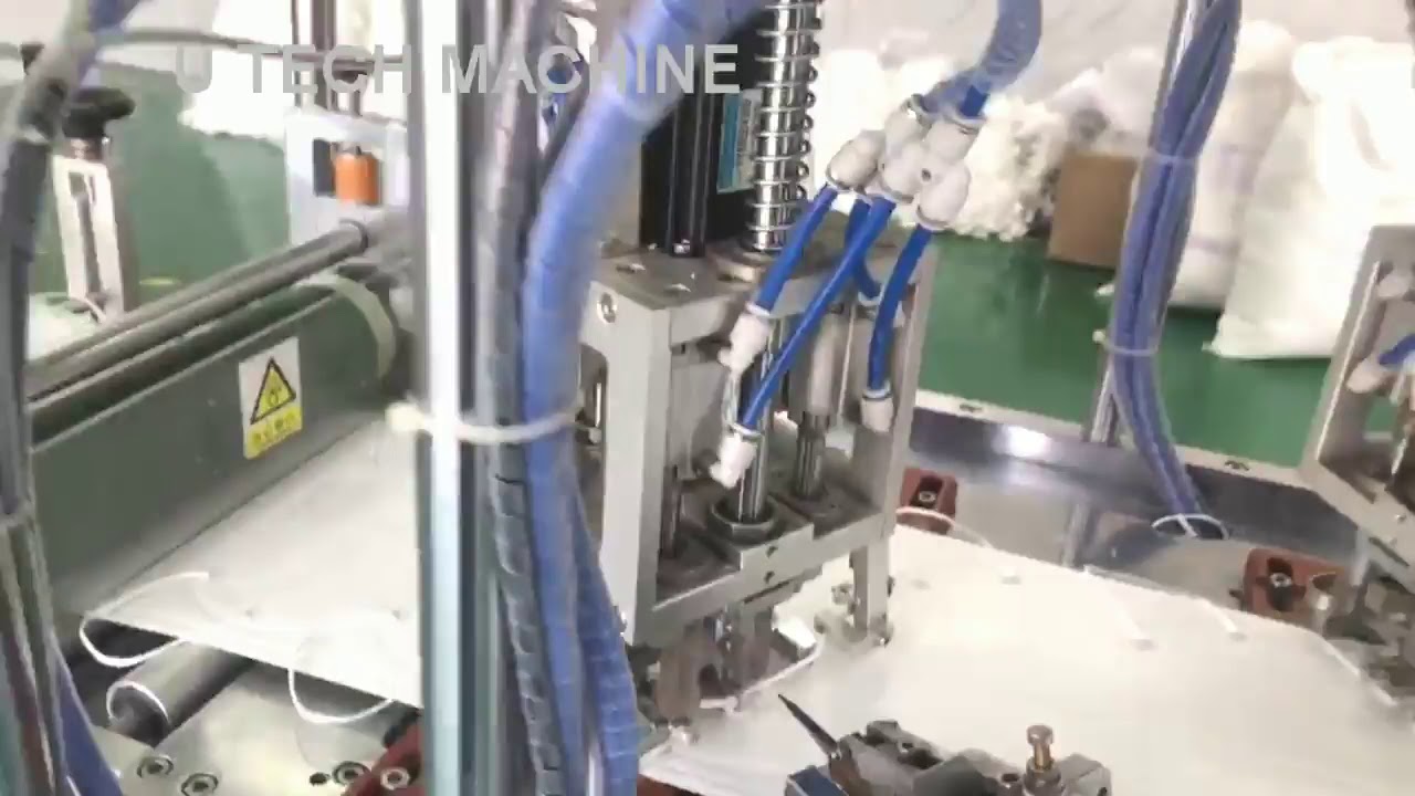 Automatic kn95 face mask making machine - YouTube