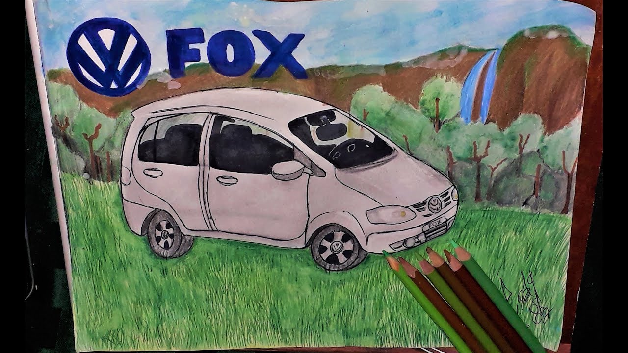 Como Dibujar Volkswagen Fox, Vw Lupo,Vw Suran,Vw Spacefox,Vw CrossFox 1 ...