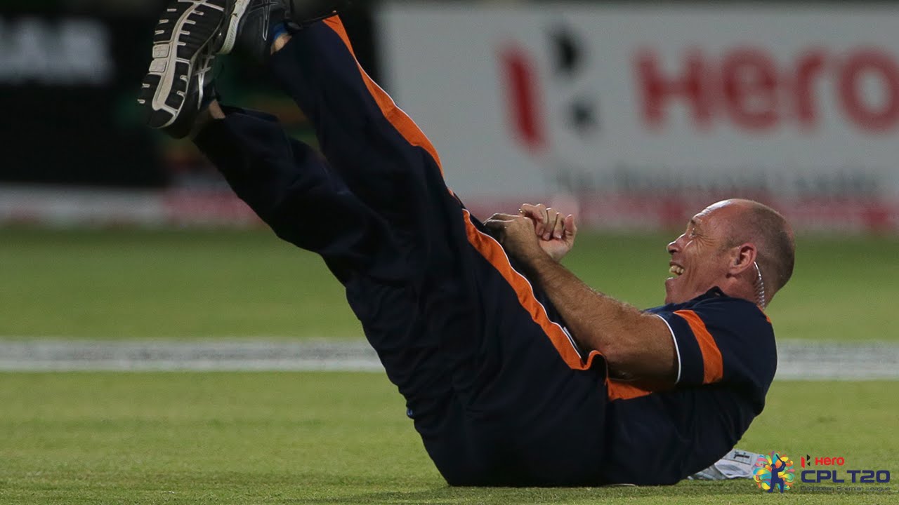 Danny Morrison takes a splash! | #CPL15 - YouTube