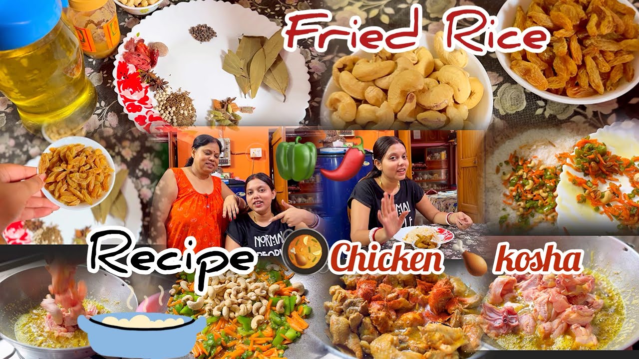 🌶️Maa aj amar jonno banache amar fav duto khabar 😍🥘🍜|| Fried Rice ...