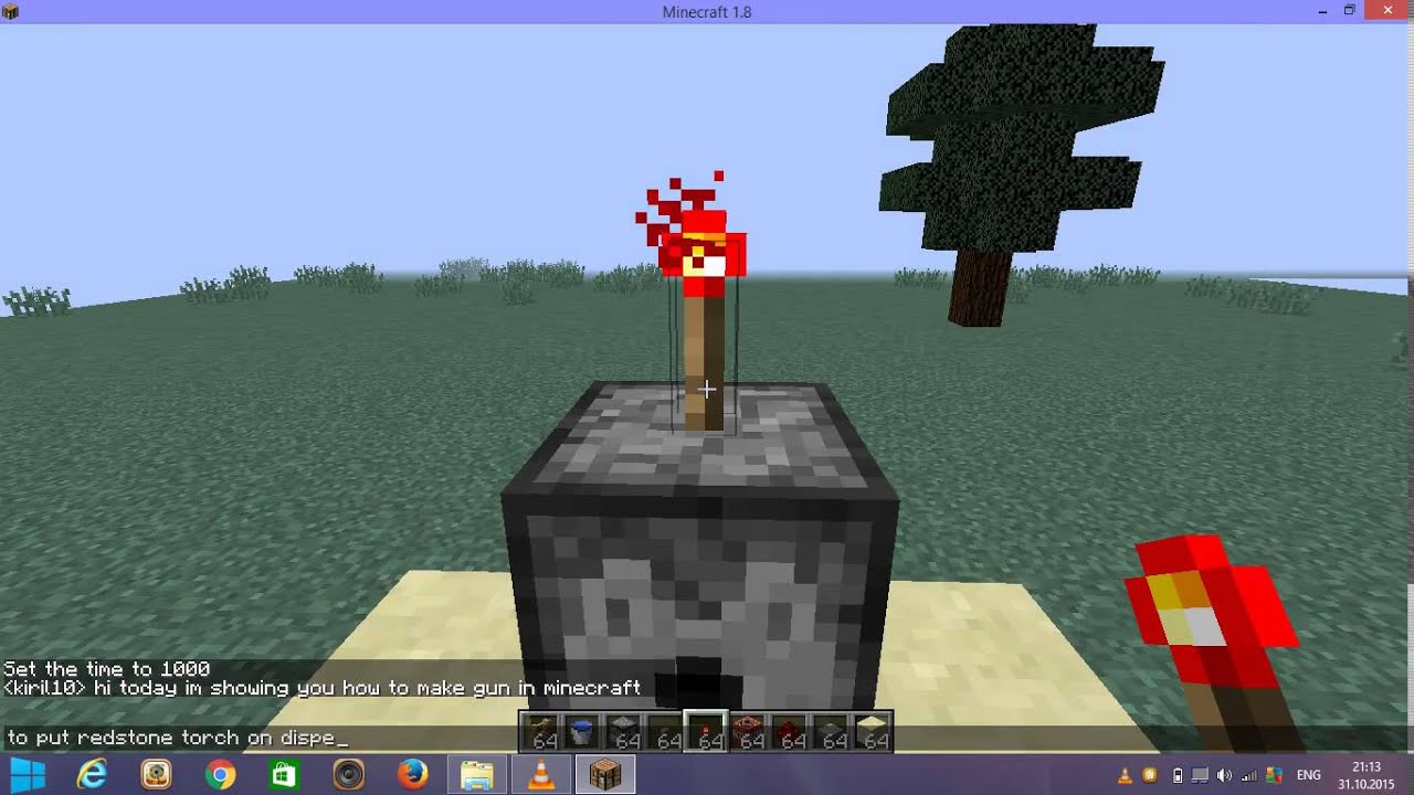 How to make redstone gun in minecraft - YouTube