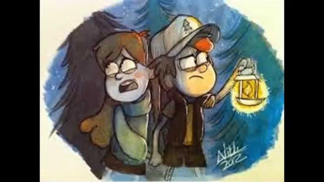 dipper and mable fan art :) - YouTube