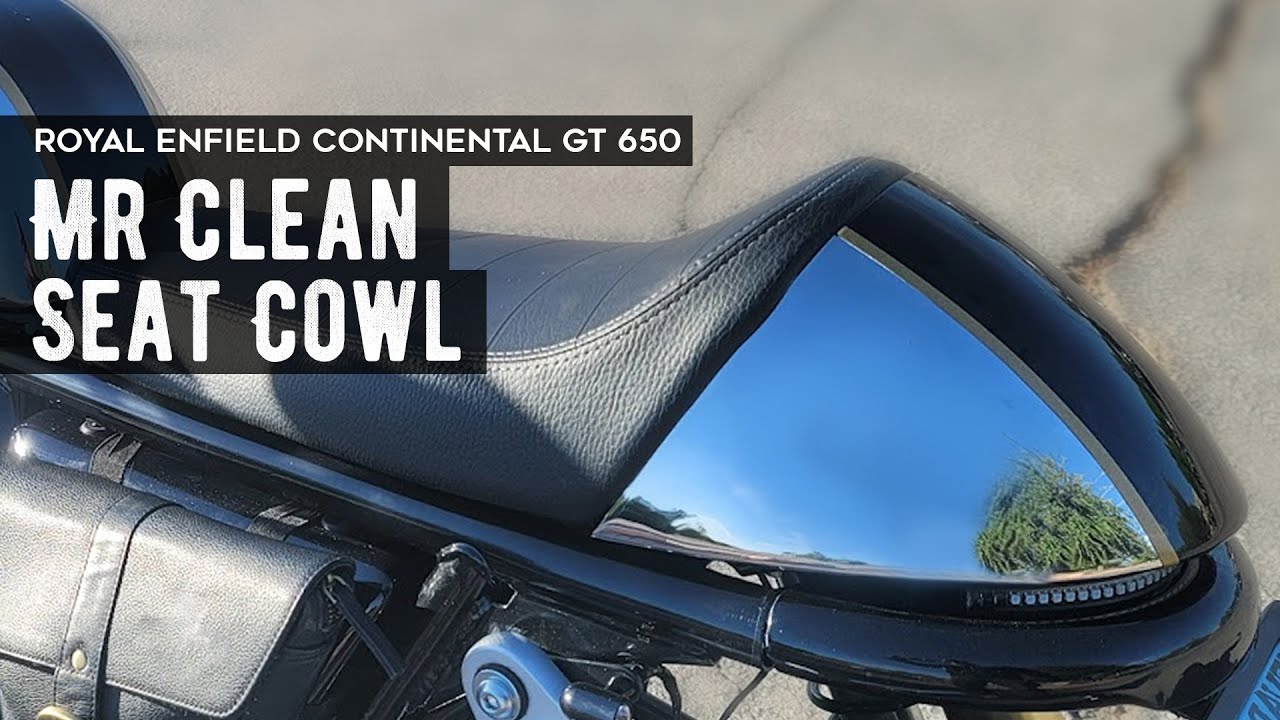 Chrome Paint or Vinyl Wrap a "Mr Clean" Royal Enfield Custom Seat Cowl ...