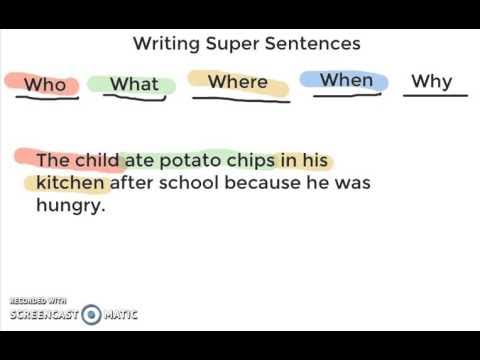 Super Sentences Mini Lesson - YouTube