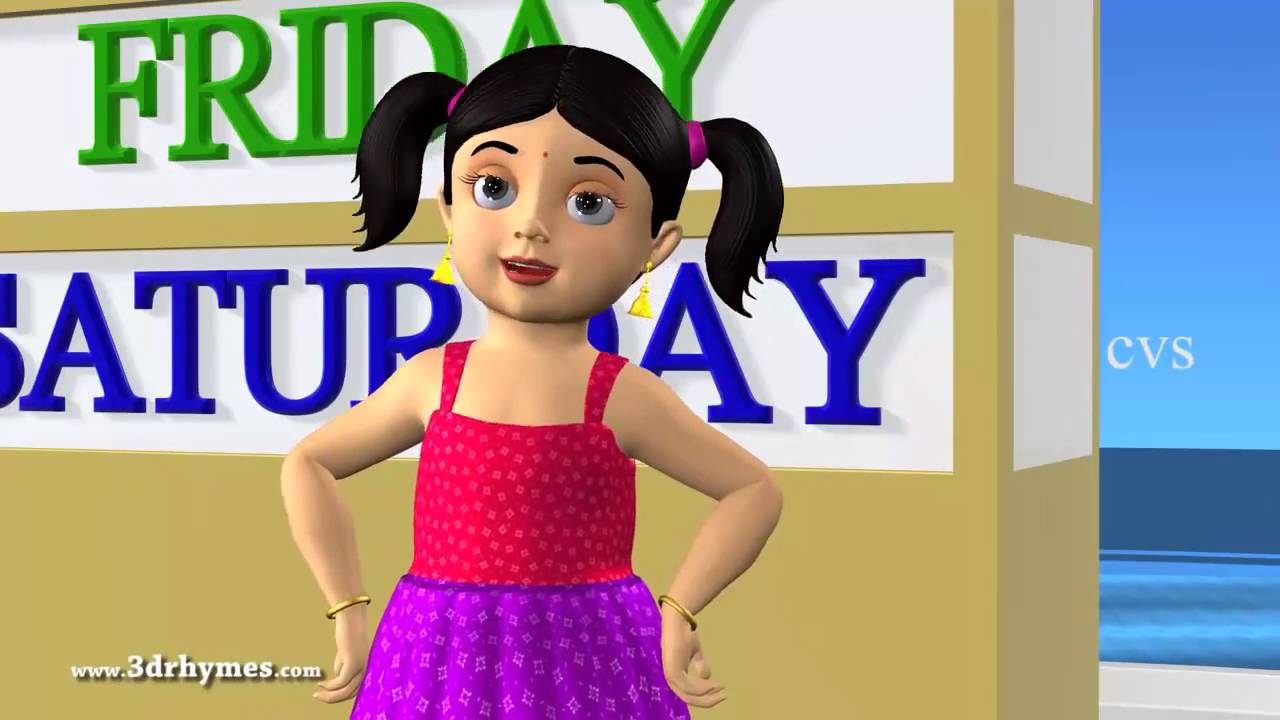 Edewcate English Rhymes Days Of The Week Nursery Rhyme