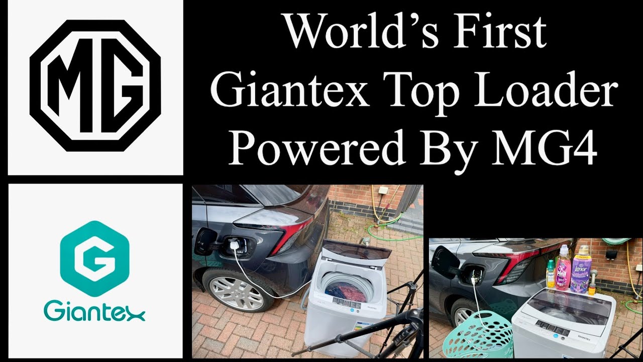 World’s First Giantex Top Loader Washer Powered By MG4 Car ...