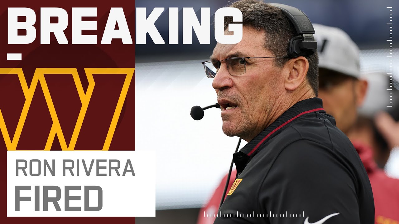 BREAKING NEWS: Commanders fire HC Ron Rivera after four seasons - YouTube