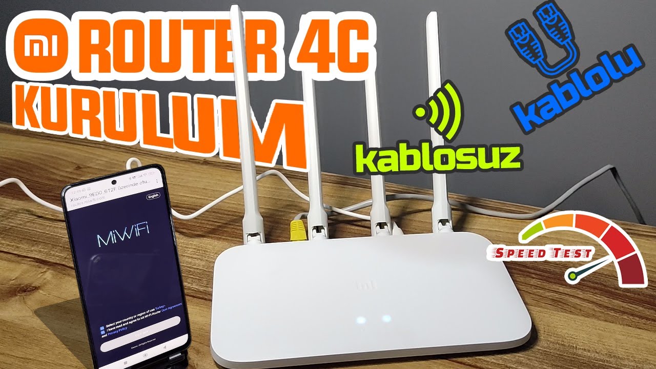 Mi Router 4C Kurulum | Kablosuz - Kablolu Hız Testleri | Mi Wifi ...