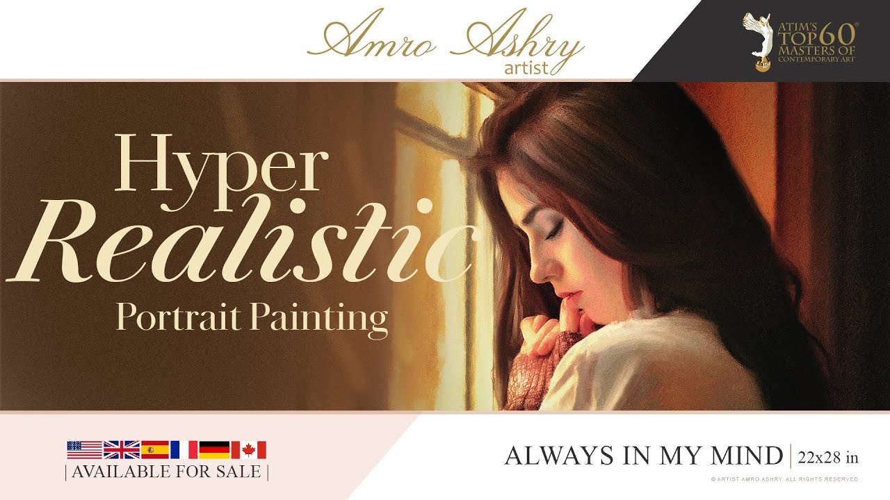 Hyper Realistic Portrait Painting - Always in my mind By Artist Amro ...