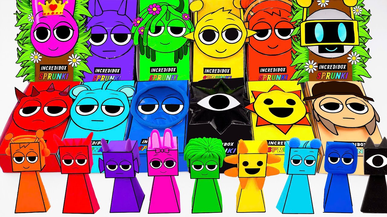 💖Paper DIY💖 Making Clay Incredibox SPRUNKI BLIND BOX Unboxing - YouTube