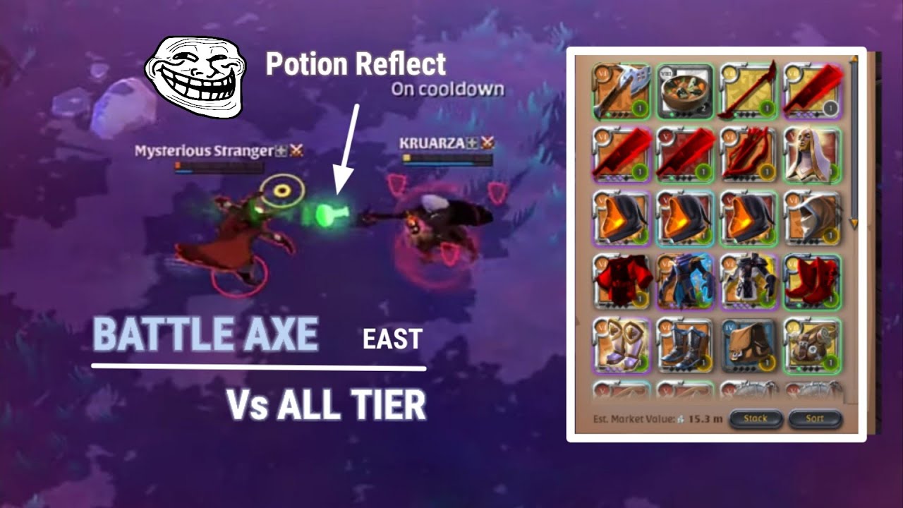 ALBION ONLINE | BATTLE AXE VS ALL TIER WEAPONS | 5.1 Vs 6.3 - 8.1 | PVP ...