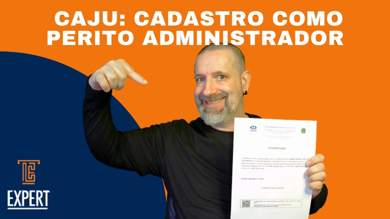 CADASTRO COMO PERITO ADMINISTRADOR - YouTube