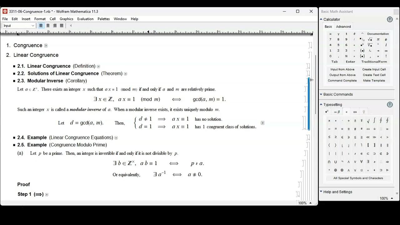 3311-06-2C Linear Congruence 3 - YouTube