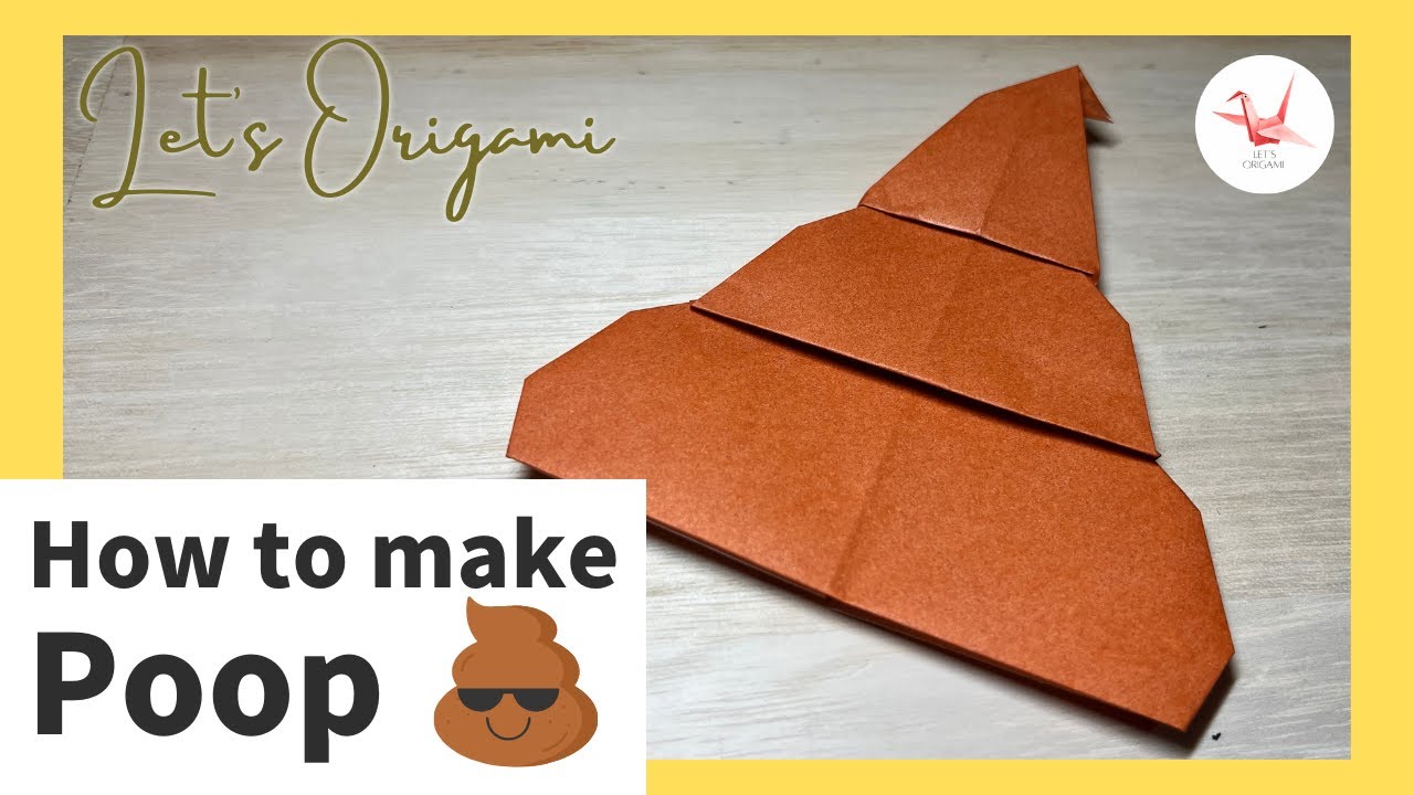 Poop Origami 💩| How to Make Poop | Folding Instructions (by Let's ...