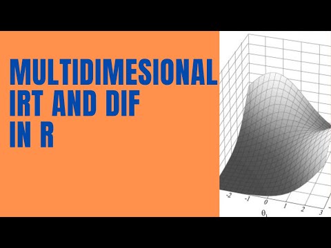 Multidimensional IRT and DIF in R with mirt