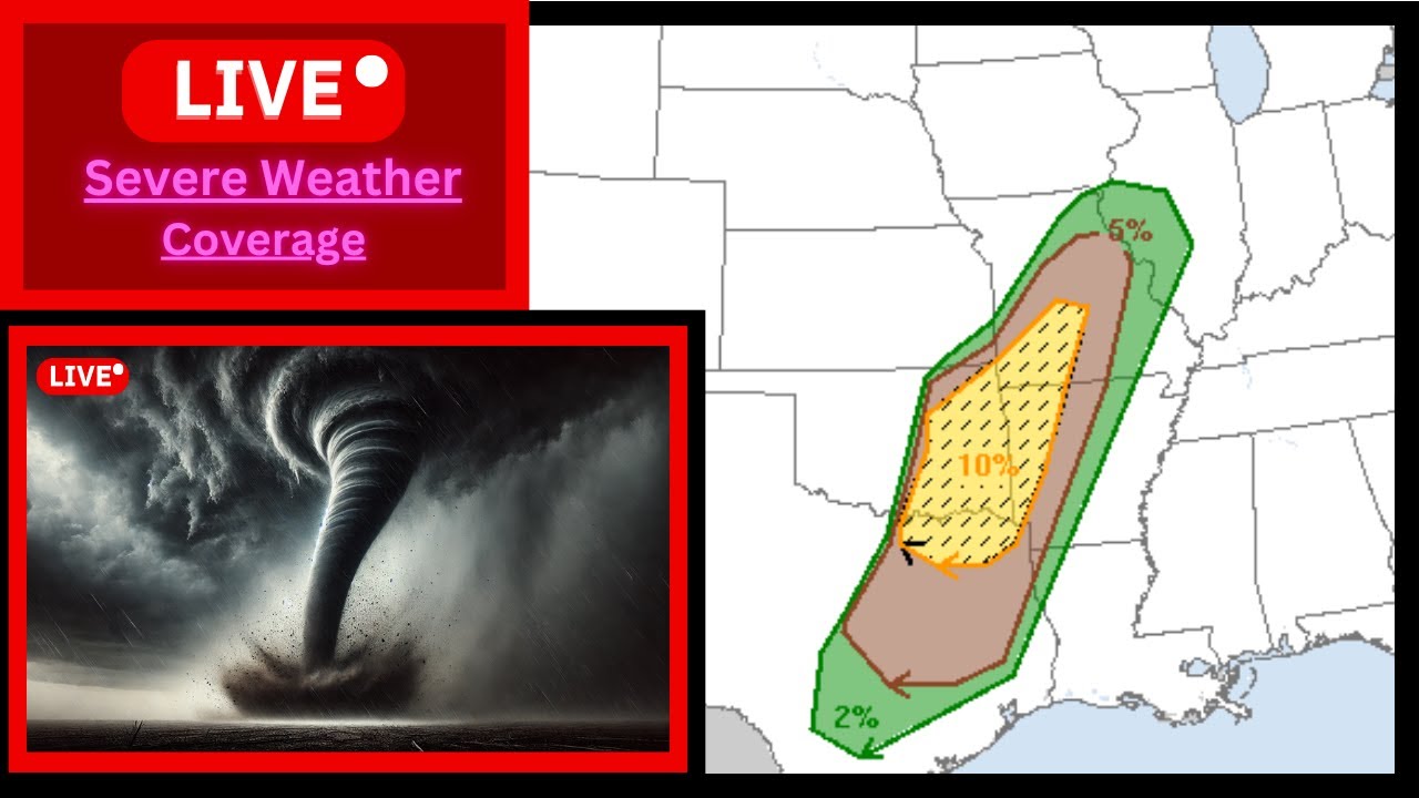 🔴LIVE Covering Tornadoes and Severe Weather - YouTube