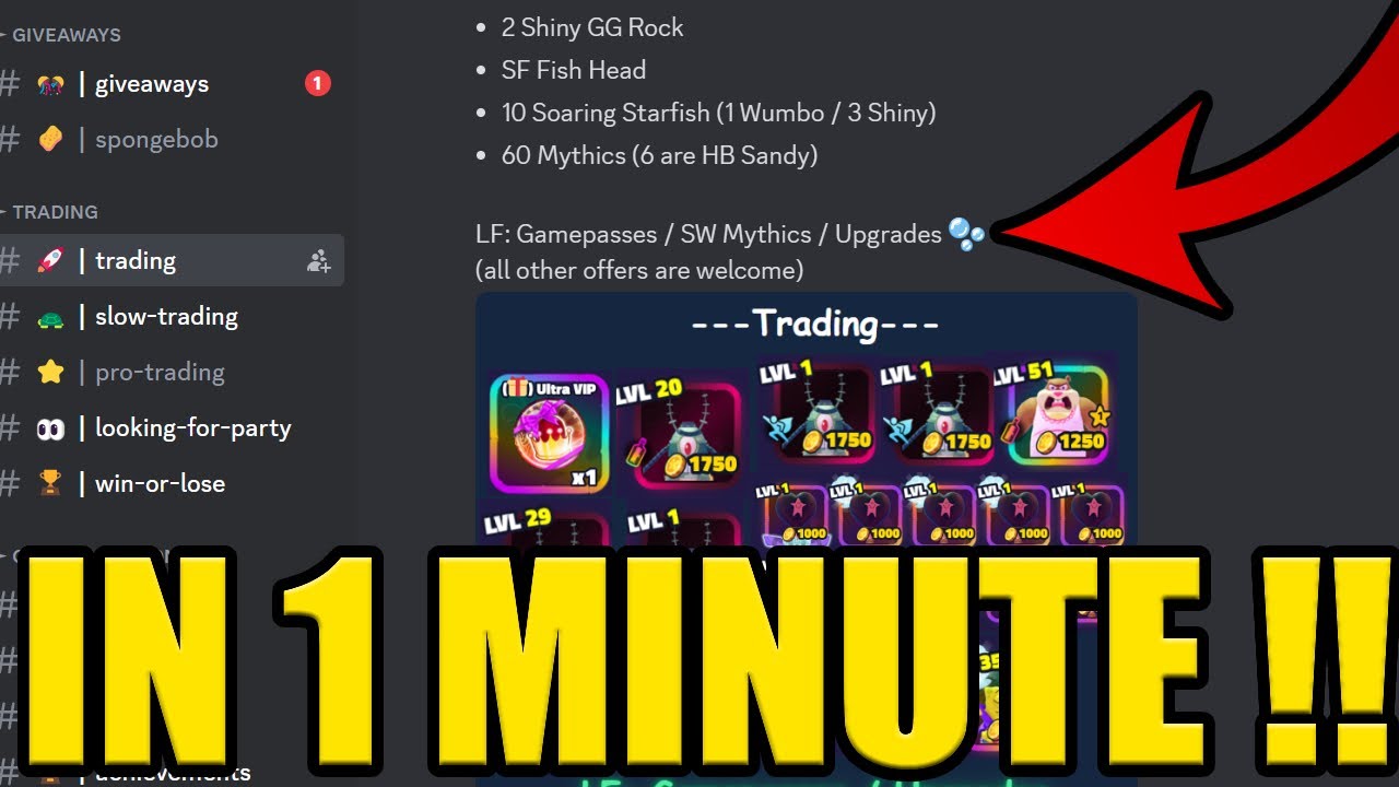 HOW to JOIN SPONGEBOB TOWER DEFENSE TRADING DISCORD SERVER PC & MOBILE ...